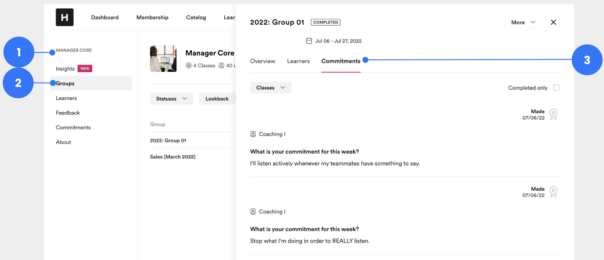 How to View Learner Commitments – Hone Admin Support