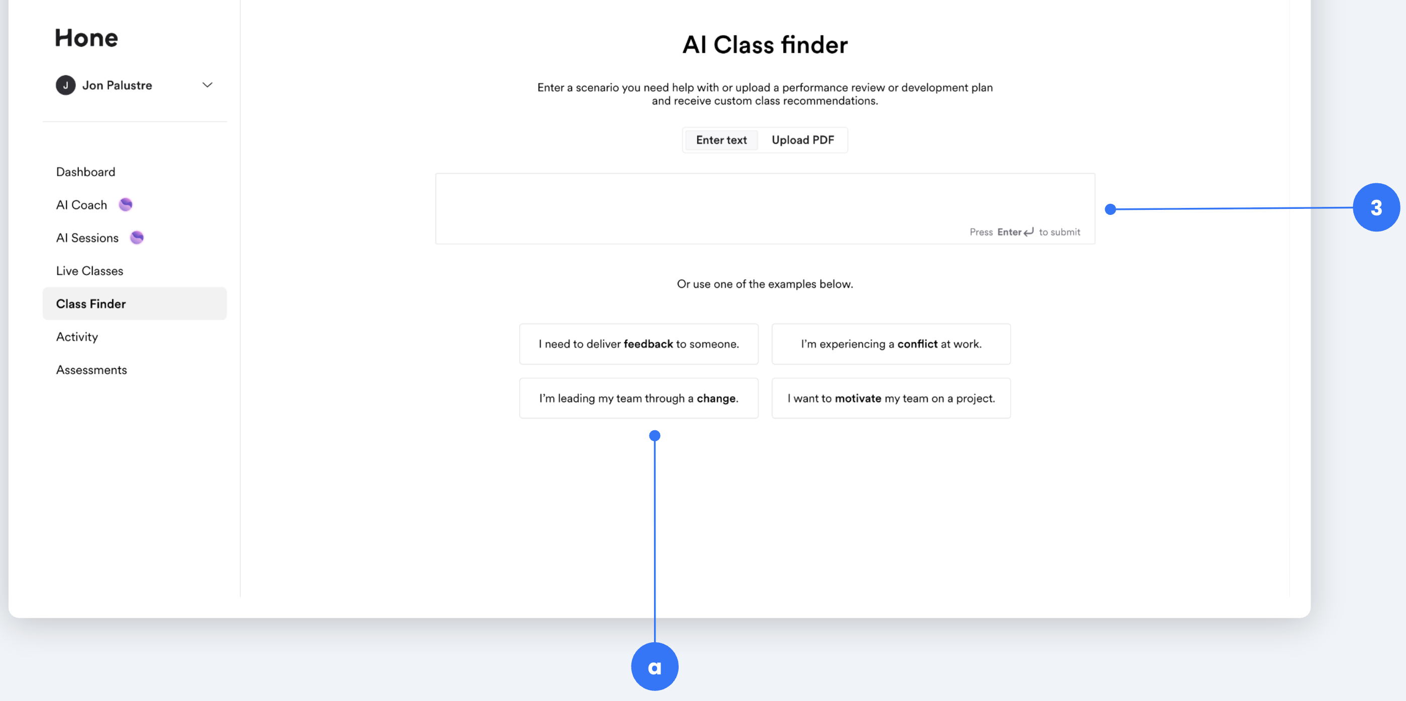 AI Class Finder – Hone Admin Support